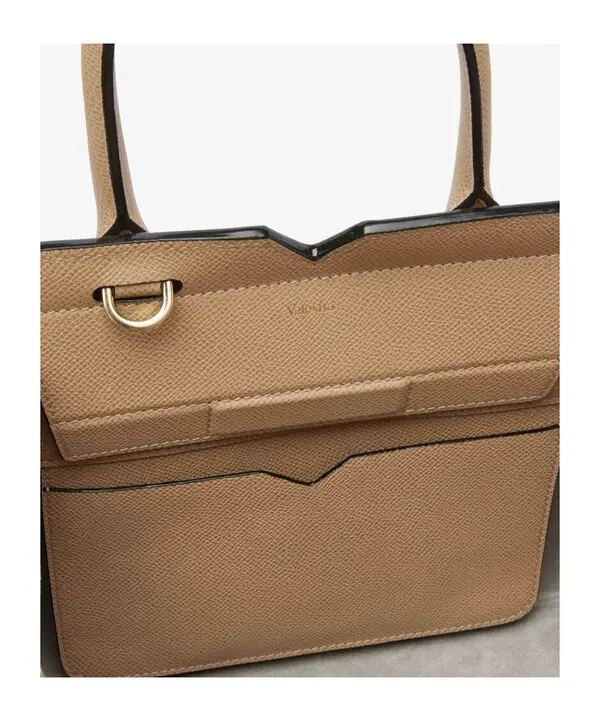 VALEXTRA Milano Mini Top Handle Bag - Brown