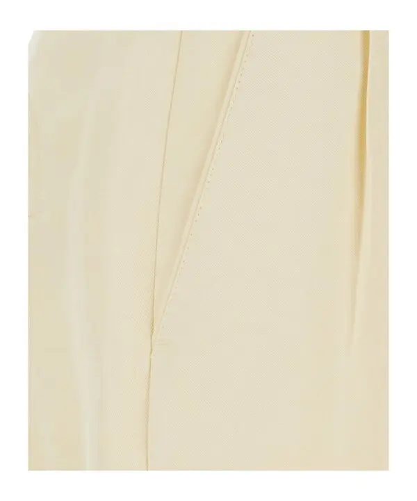 BLAZÉ MILANO Pleated Straight-leg Trousers - Nude