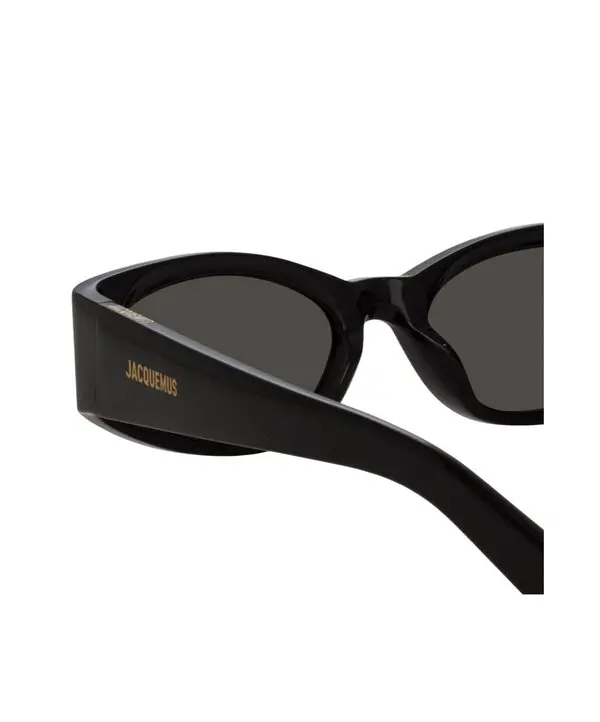 Jacquemus Oval Frame Sunglasses - Black