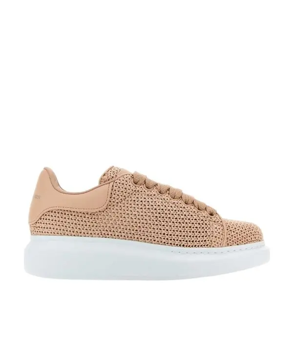 Alexander McQueen Oversized Lace-up Sneakers - Nude