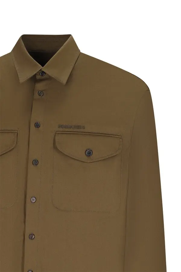 Dsquared2 Logo Detailed Utility Shirt