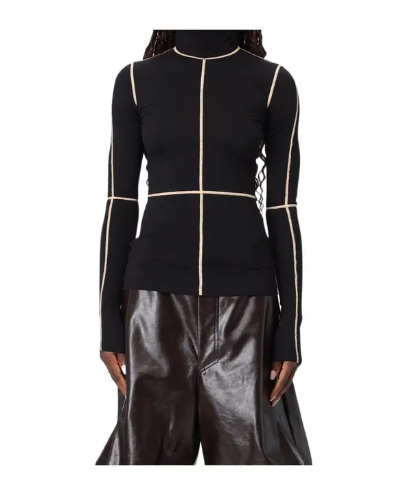 MAISON MARGIELA High Neck Jumper With Contrast Stitching