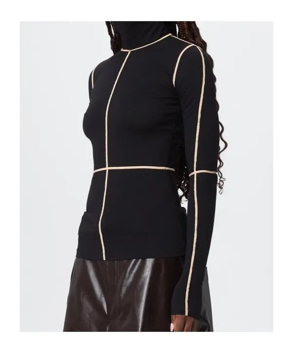 MAISON MARGIELA High Neck Jumper With Contrast Stitching