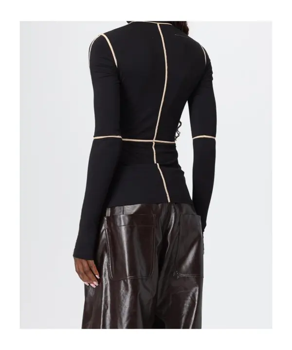MAISON MARGIELA High Neck Jumper With Contrast Stitching