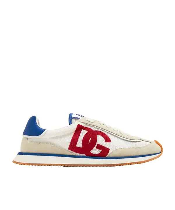 Dolce & Gabbana Dg Logo Printed Low-top Sneakers - Multicolor