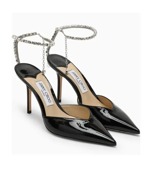 JIMMY CHOO Embellished Stiletto Pointed Toe Pumps