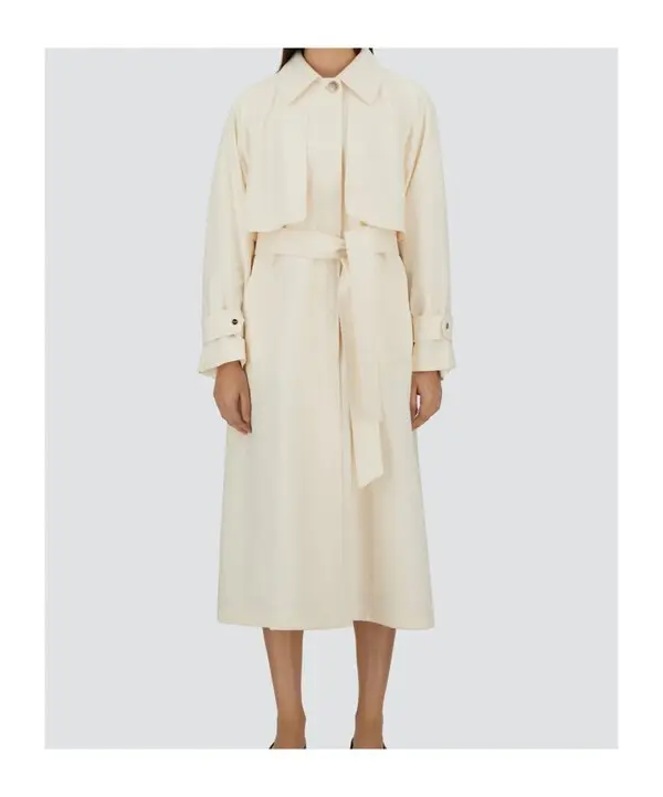 Herno Belted Trench Coat - Ivory