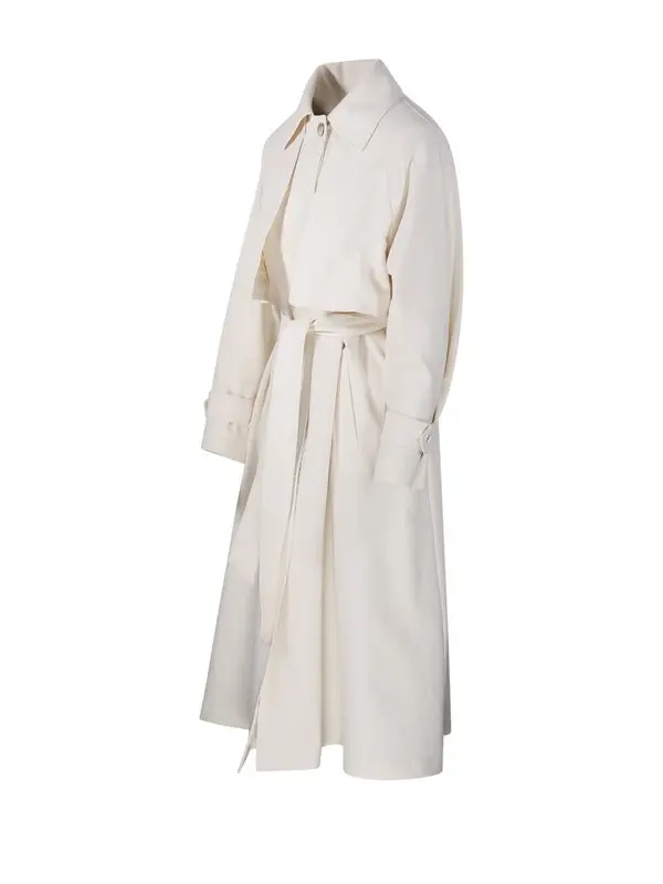 Herno Belted Trench Coat - Ivory
