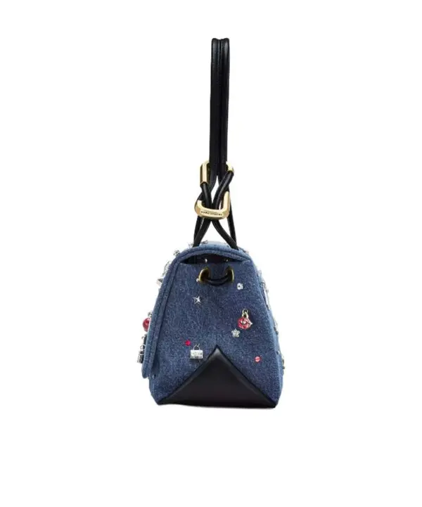 Marc Jacobs Trinket Charm Denim Large Dual Bag