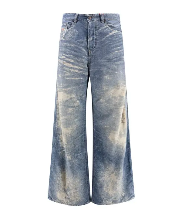 DIESEL® 1996 D-sire-fsf Wide Leg Distressed Jeans - Gray