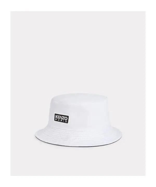 Kenzo Reversible Cotton Bucket Hat With Logo