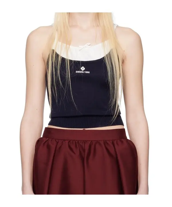 SHUSHU/TONG Patchwork Knit Camisole