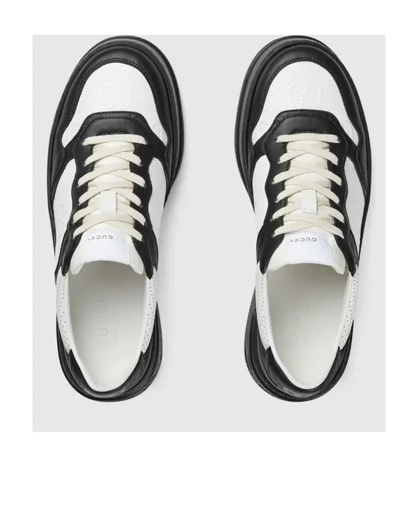 Gucci Gg Embossed Lace-up Sneakers