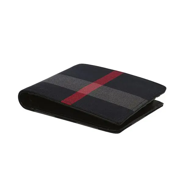 Burberry Large Check Double Folding Wallet