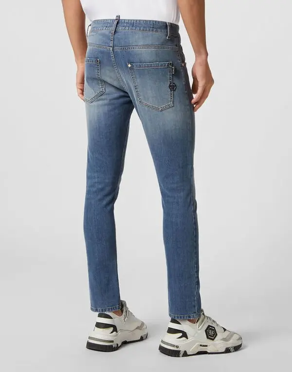Philipp Plein Low-rise Skinny-cut Jeans - Blue
