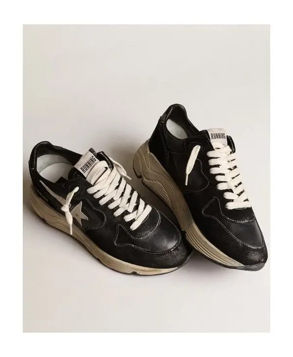 GOLDEN GOOSE Running Sole Paneled Lace-up Sneakers