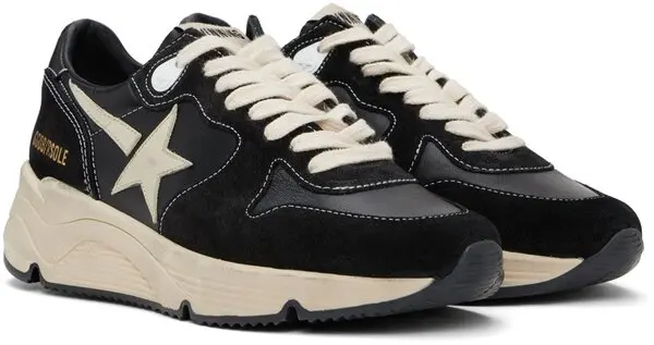 GOLDEN GOOSE Running Sole Paneled Lace-up Sneakers