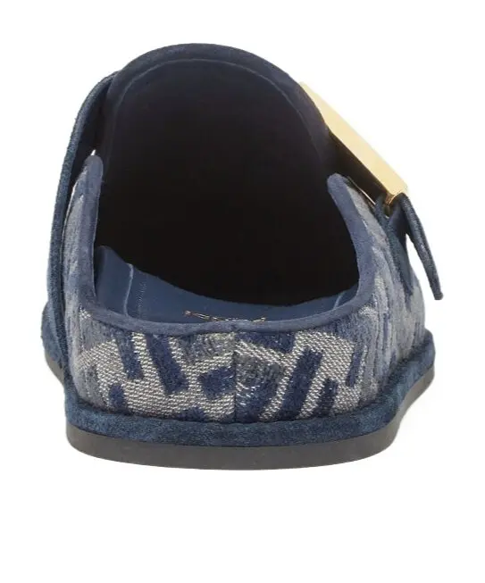 Fendi Ff Jacquard Mules