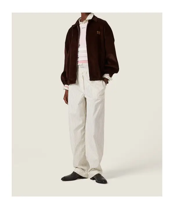 Miu Miu Corduroy Blouson Jacket - Cocoa Brown