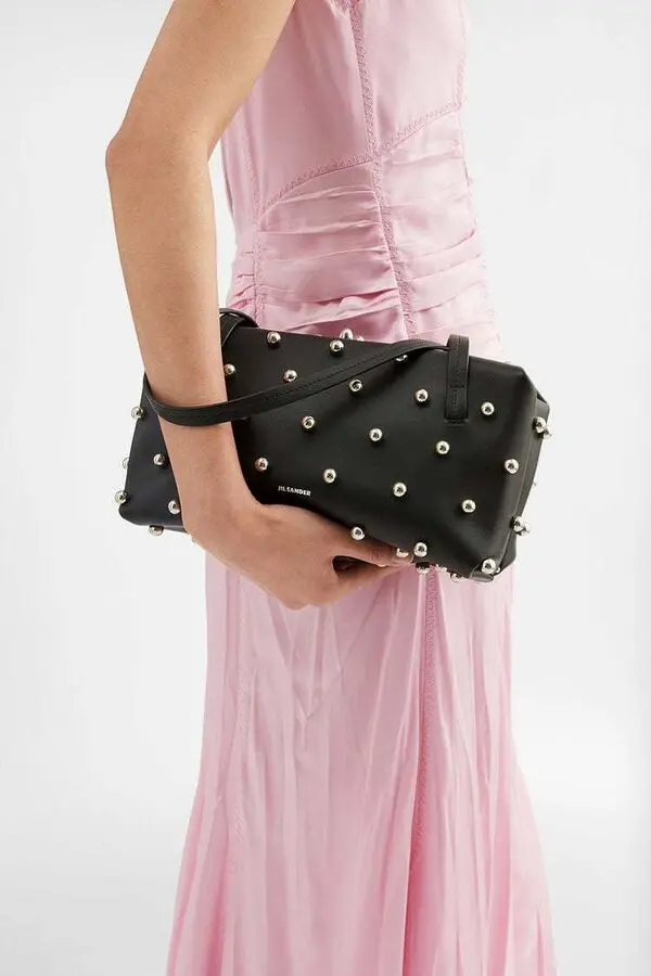 JIL SANDER Small Goji Pillow Studded Tote Bag