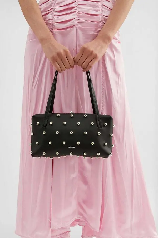 JIL SANDER Small Goji Pillow Studded Tote Bag