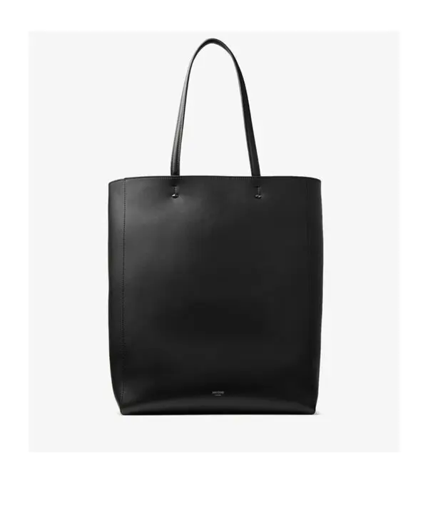 JIMMY CHOO Logo Embossed Top Handle Tote Bag