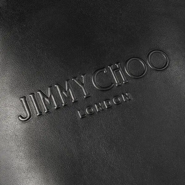 JIMMY CHOO Logo Embossed Top Handle Tote Bag