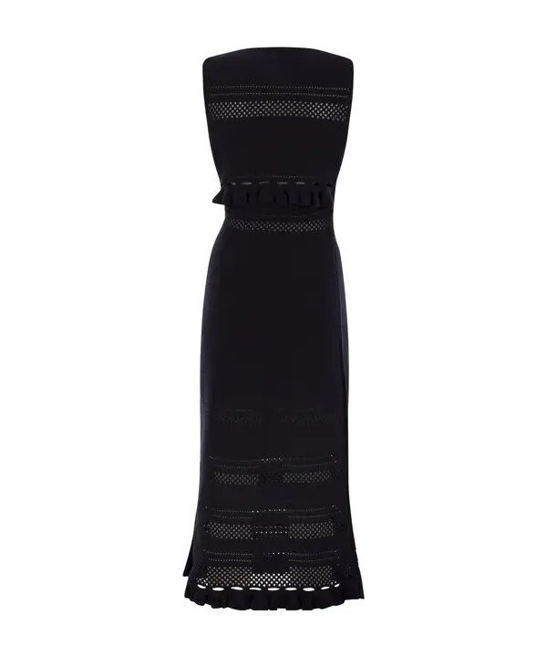 Fabiana Filippi Sleeveless Open Back Dress With Cut-out Details