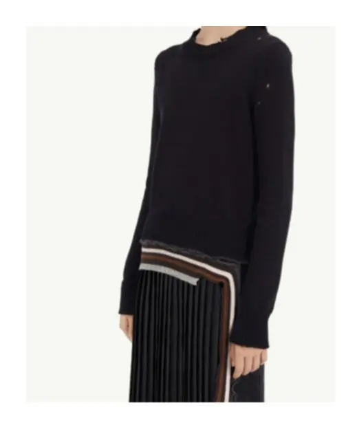 MAISON MARGIELA Distressed Ribbed Knit Top
