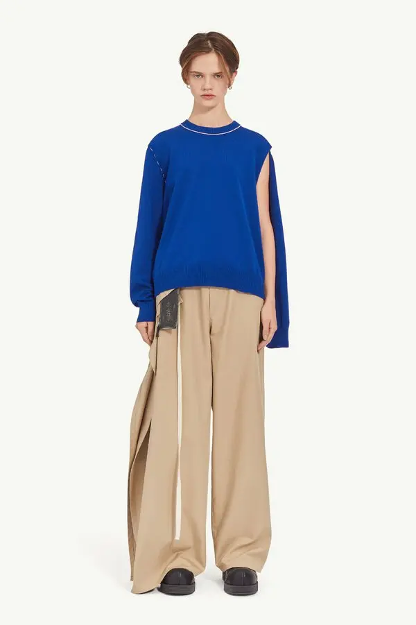 MAISON MARGIELA Crew Neck Cut-out Jumper