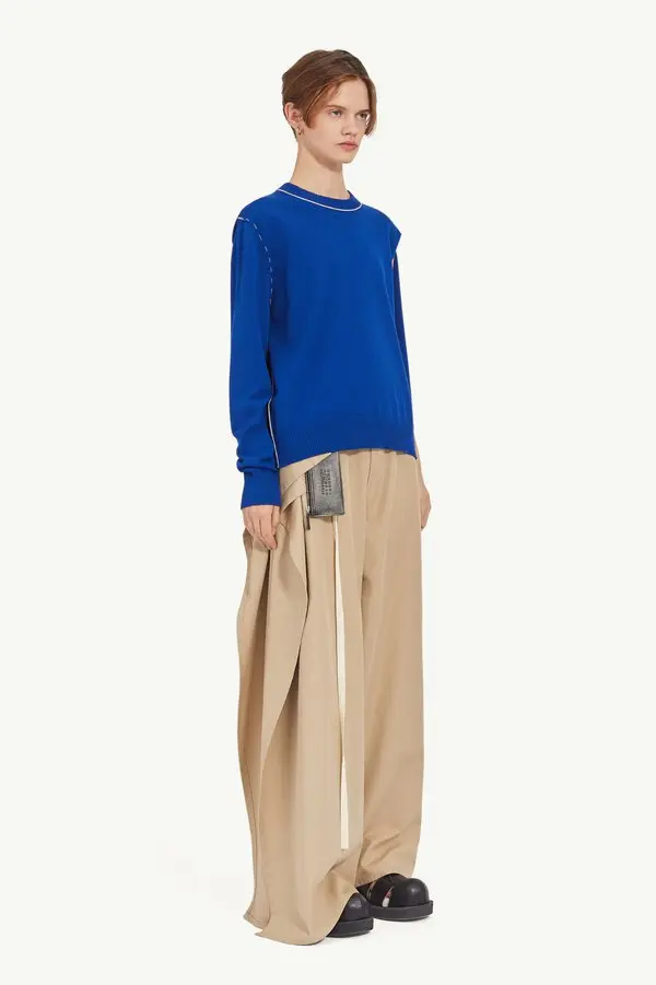 MAISON MARGIELA Crew Neck Cut-out Jumper