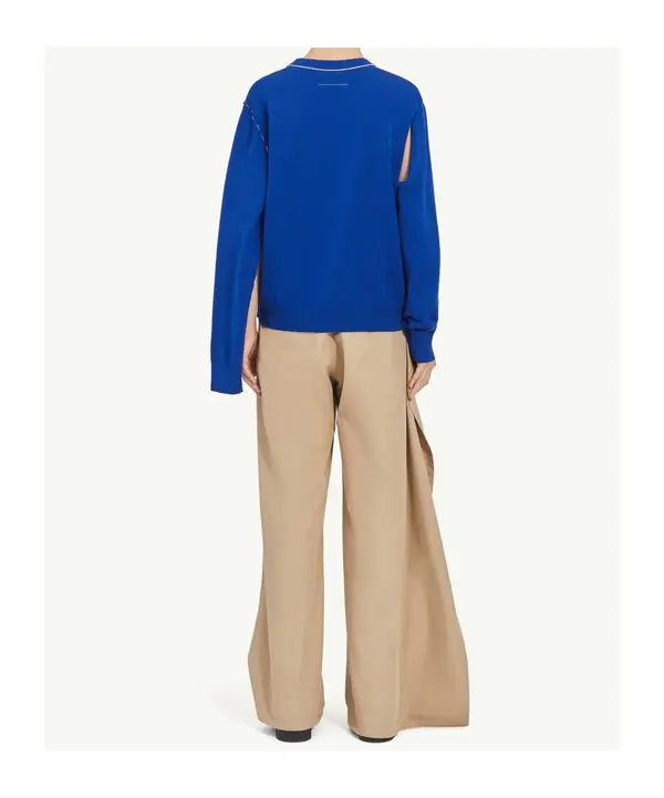 MAISON MARGIELA Crew Neck Cut-out Jumper