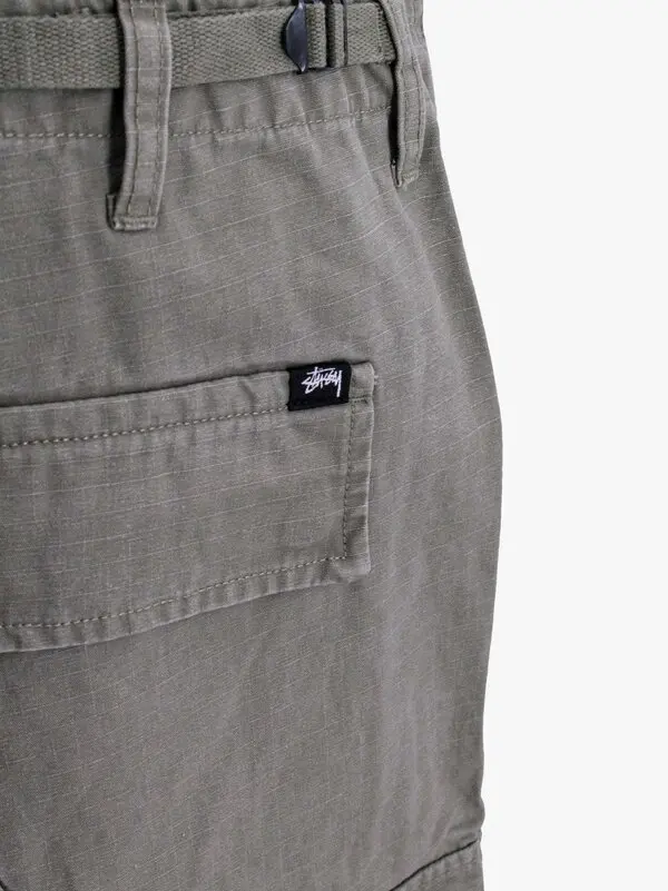 StÜssy Belt-loop Casual Pants With Drawcord Hem - Gray