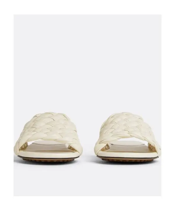 Bottega Veneta Intrecciato Pleated Slides
