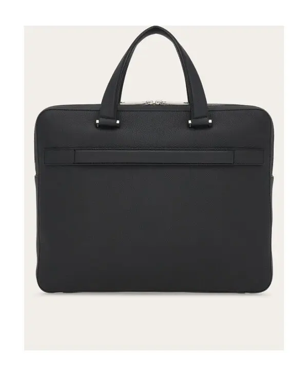 FERRAGAMO Embossed Gancini Briefcase