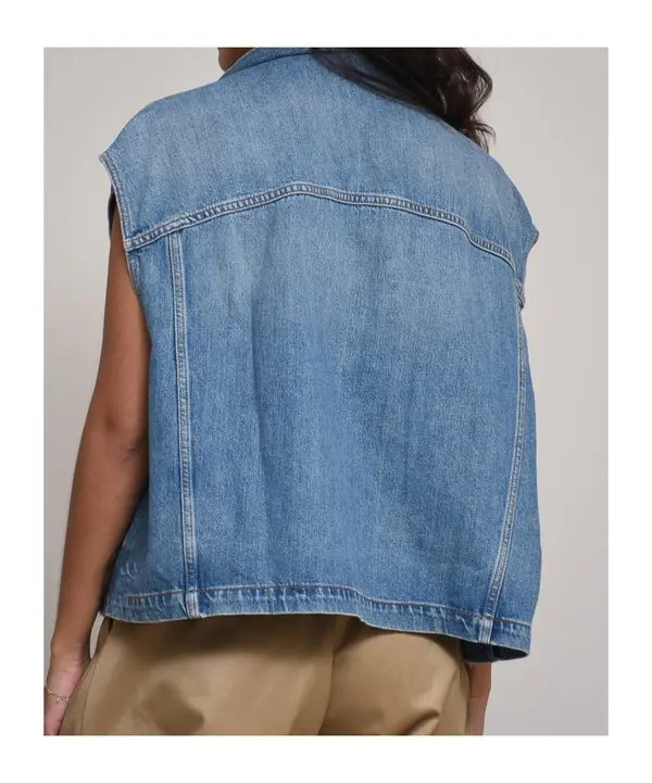 HAIKURE Classic Button-down Denim Vest