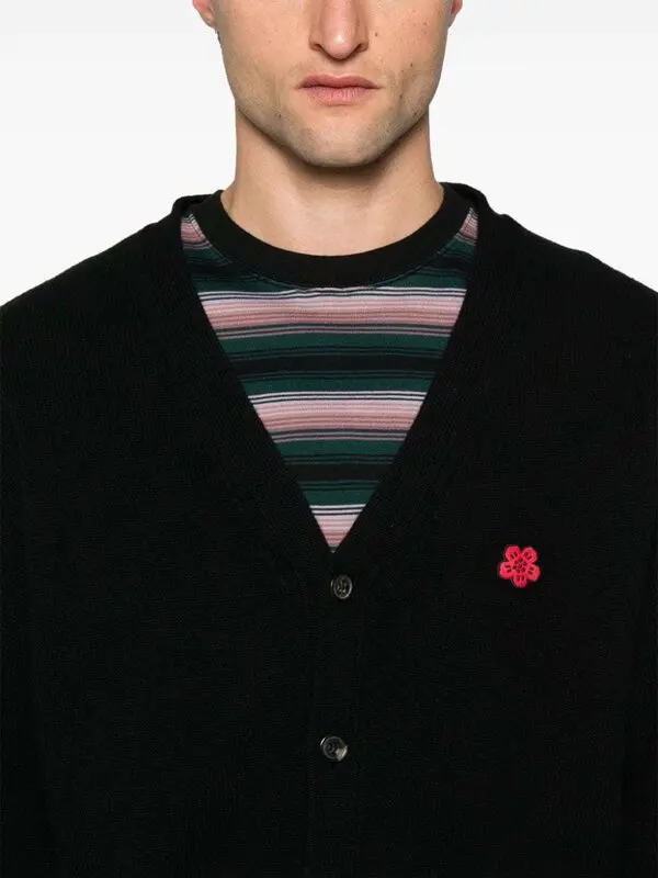Kenzo Boke Flower Embroidered Cardigan