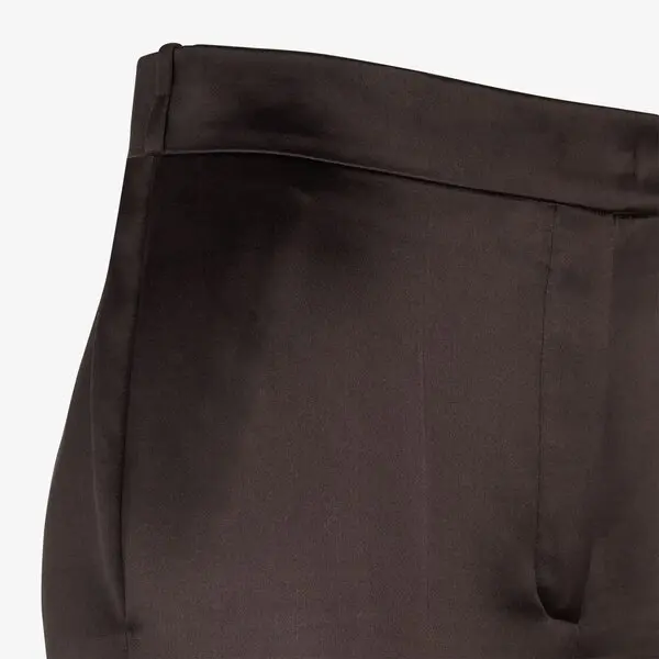 Fendi Duchess Satin Trousers - Black