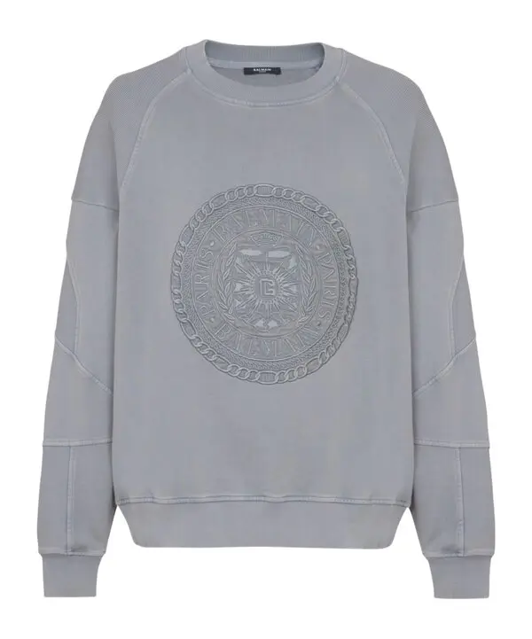 Balmain Embroidered Medaille Sweatshirt