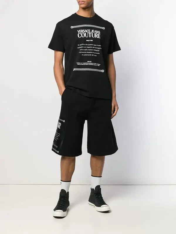 Versace Logo T-shirt With Round Neck