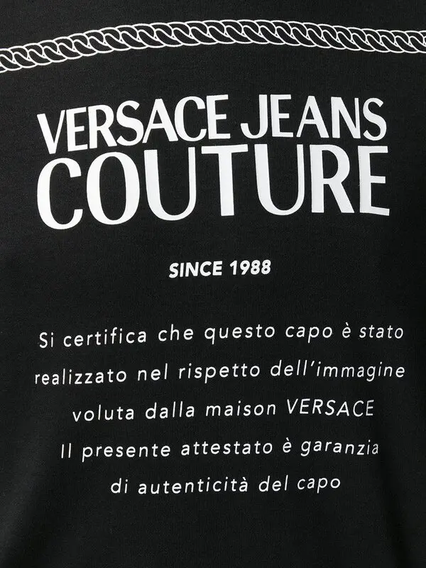 Versace Logo T-shirt With Round Neck
