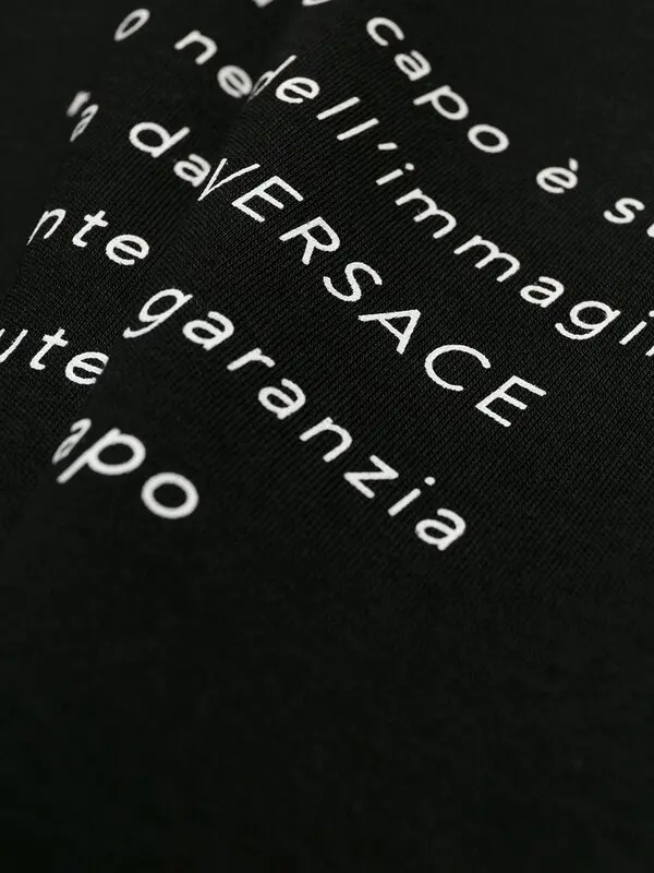 Versace Logo T-shirt With Round Neck