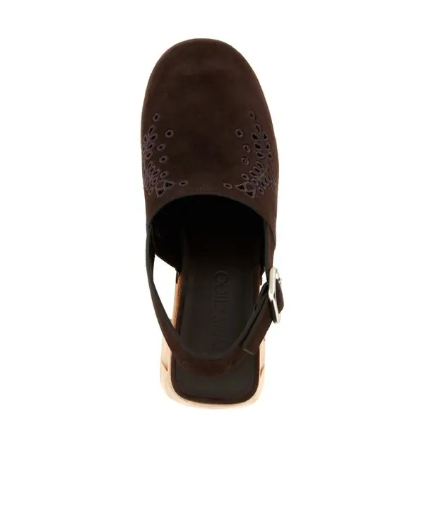 JIMMY CHOO 135mm Alida Sangallo-embroidered Platform Slingbacks
