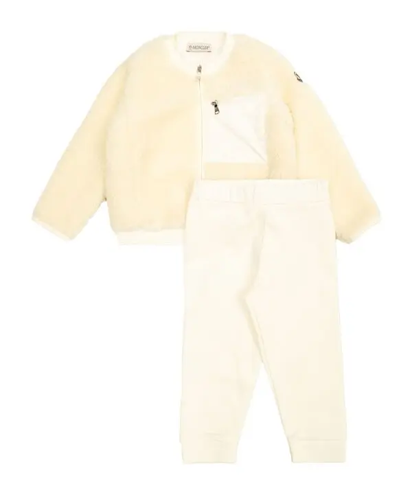 Moncler Logo Patch Tracksuit - White