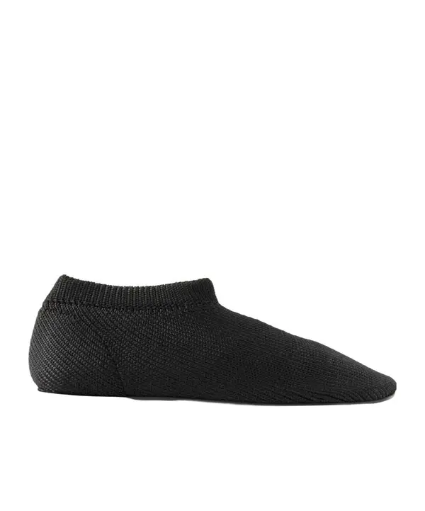 Proenza Schouler Ribbed Knit Slip-on Flats - Black