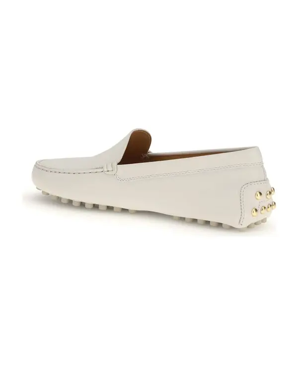 TOD'S Logo Embossed Loafers - White