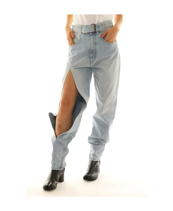 MAISON MARGIELA Slit Detail Tapered Jeans