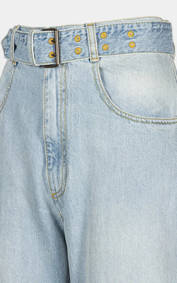 MAISON MARGIELA Slit Detail Tapered Jeans