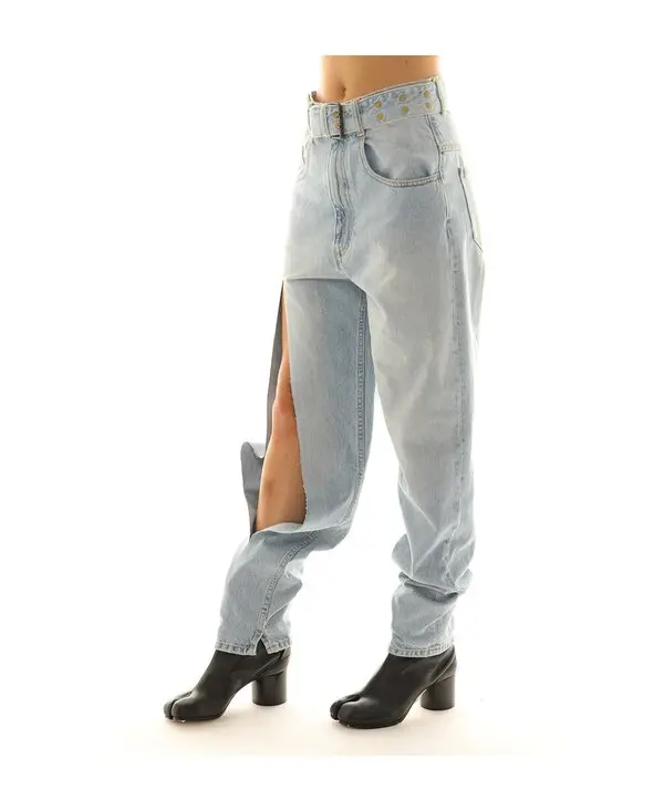 MAISON MARGIELA Slit Detail Tapered Jeans