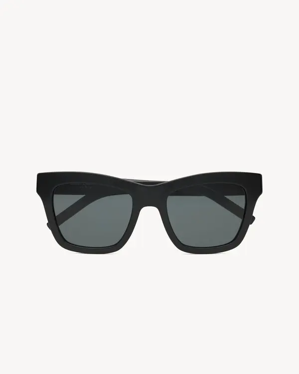 Saint Laurent Square Frame Sunglasses - Black